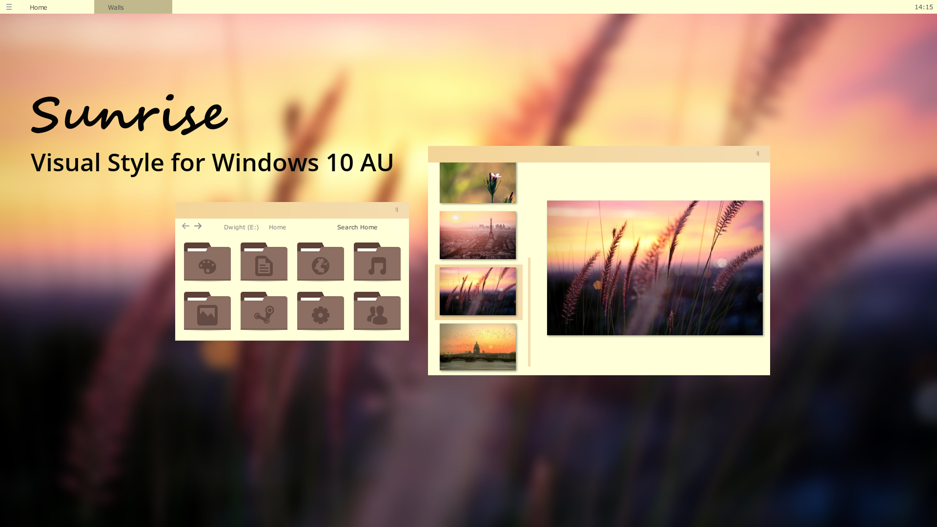 Sunrise for Windows 10 - UXTheme Patcher
