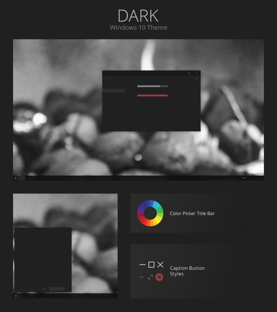 Dark for Windows 10 - Enable Windows Theme Customization