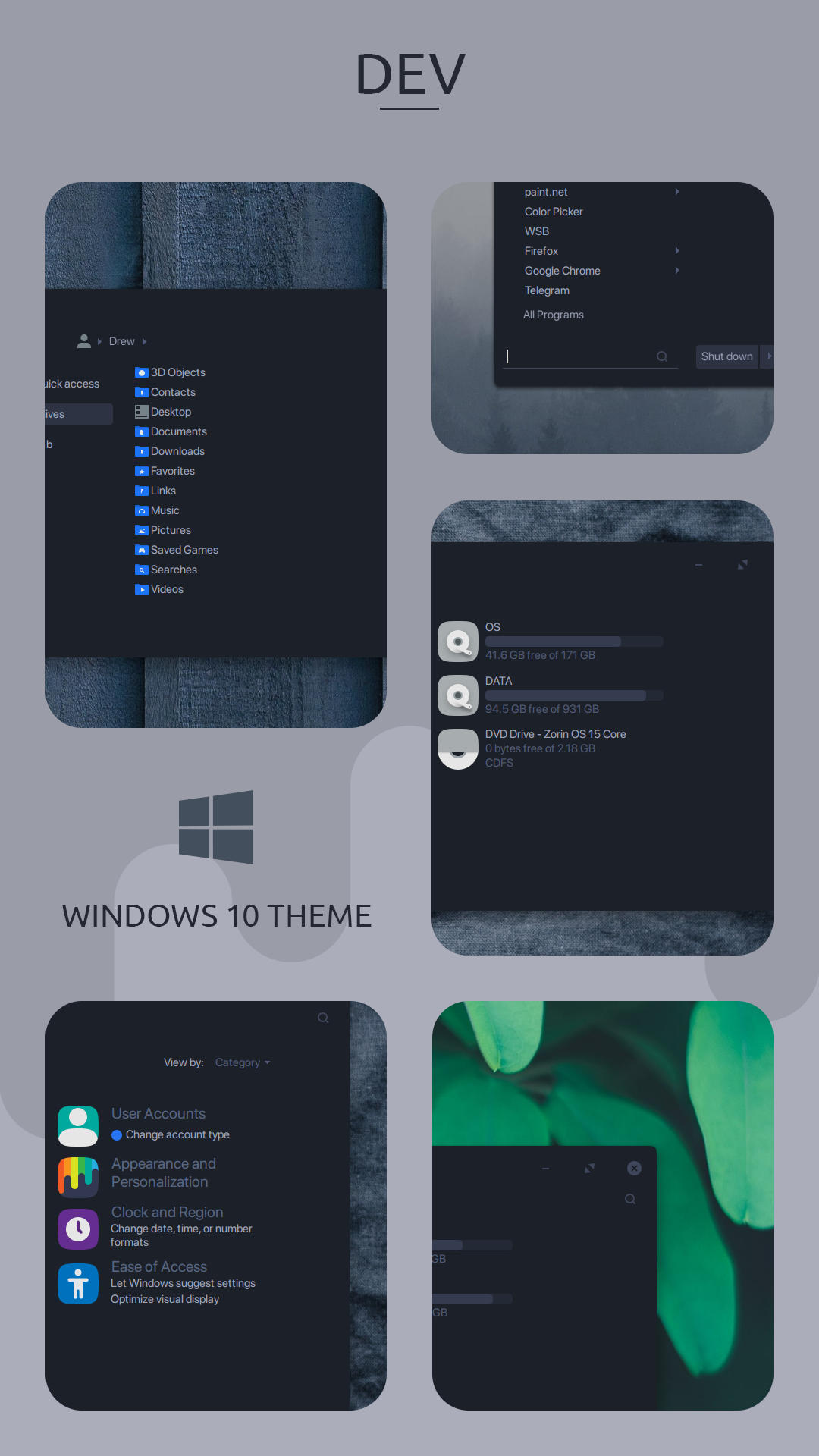 Dev for Windows 10 - Enable Windows Theme Customization