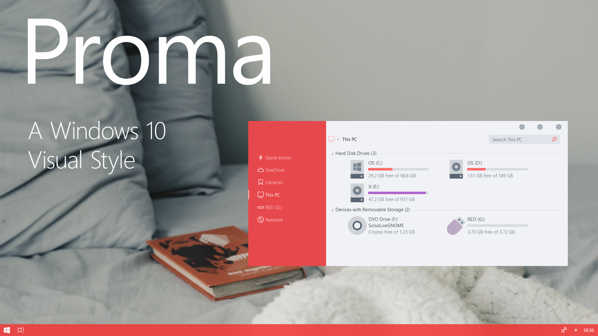 Proma for Windows 10 - Enable Windows Theme Customization