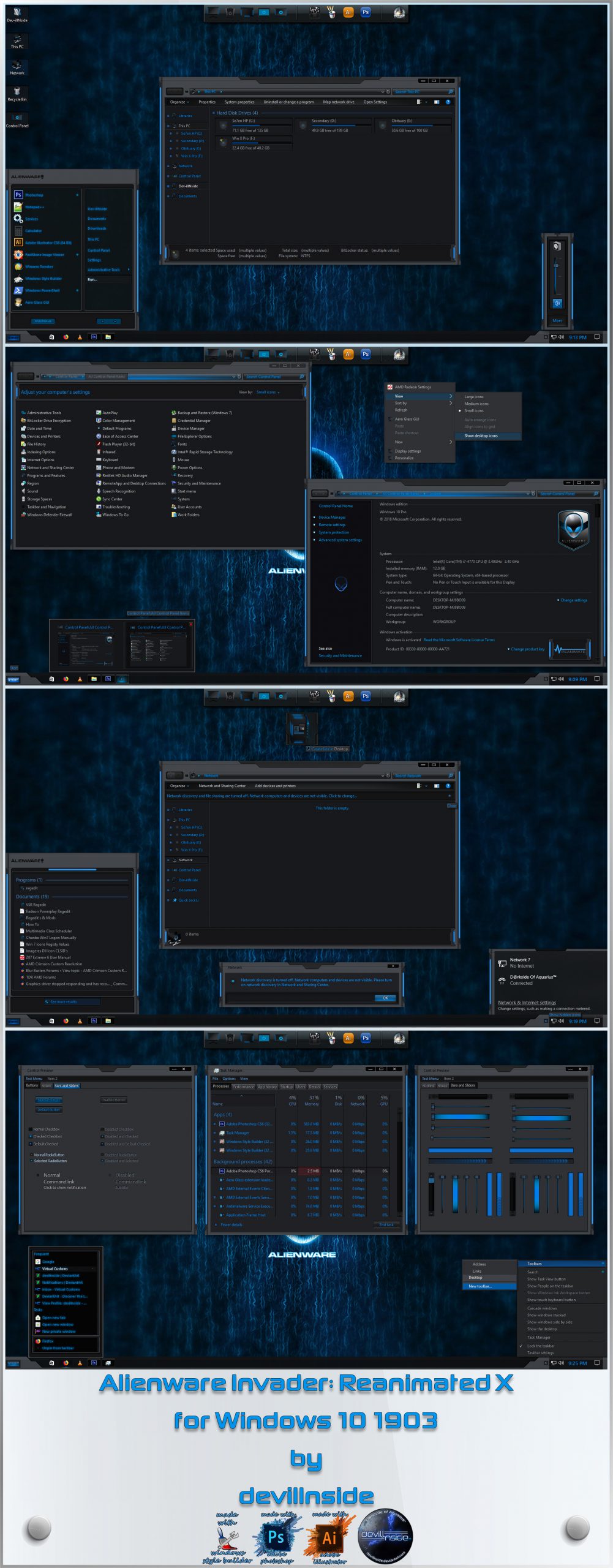 Invader-Reanimated X for Windows 10 - Enable Windows Theme Customization