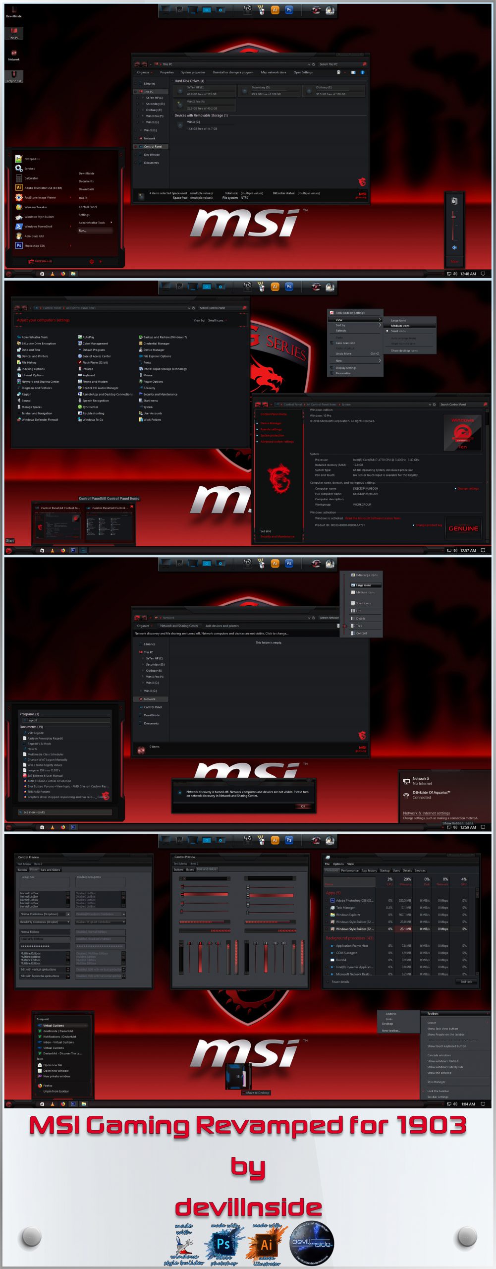 MSI Gaming Revamped for Windows 10 - Enable Windows Theme Customization