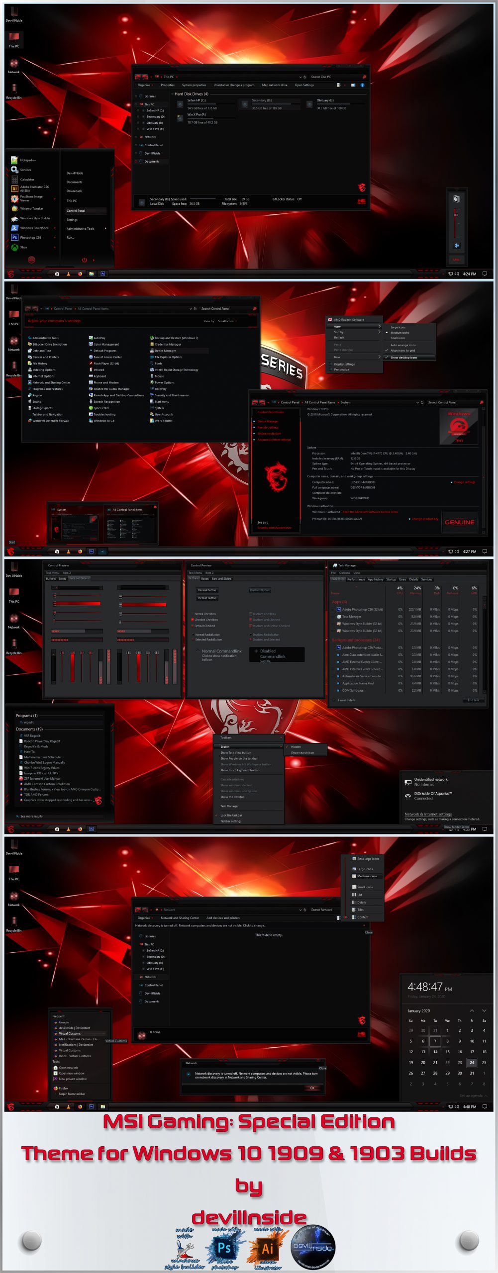 MSI Gaming: Special Edition for Windows 10 - Enable Windows Theme ...
