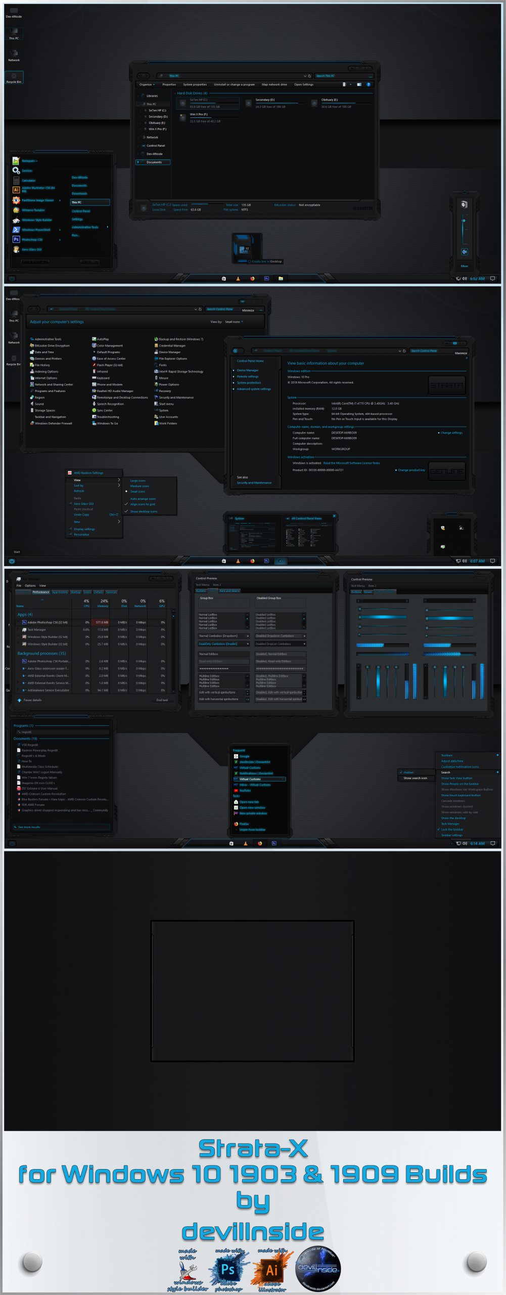 Strata-X for Windows 10 - Enable Windows Theme Customization