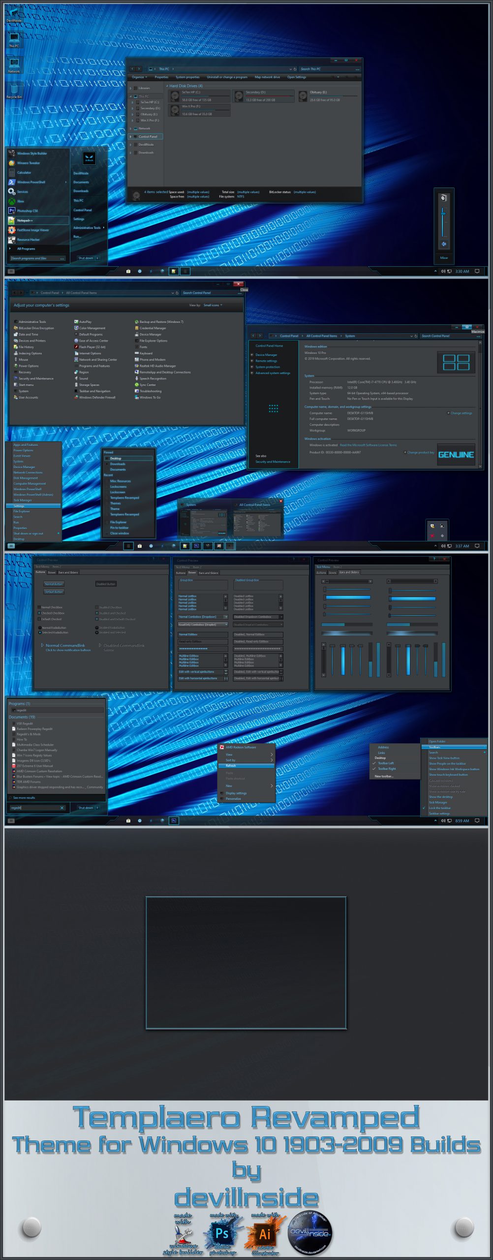 Templaero Revamped for Windows 10 - UXTheme Patcher