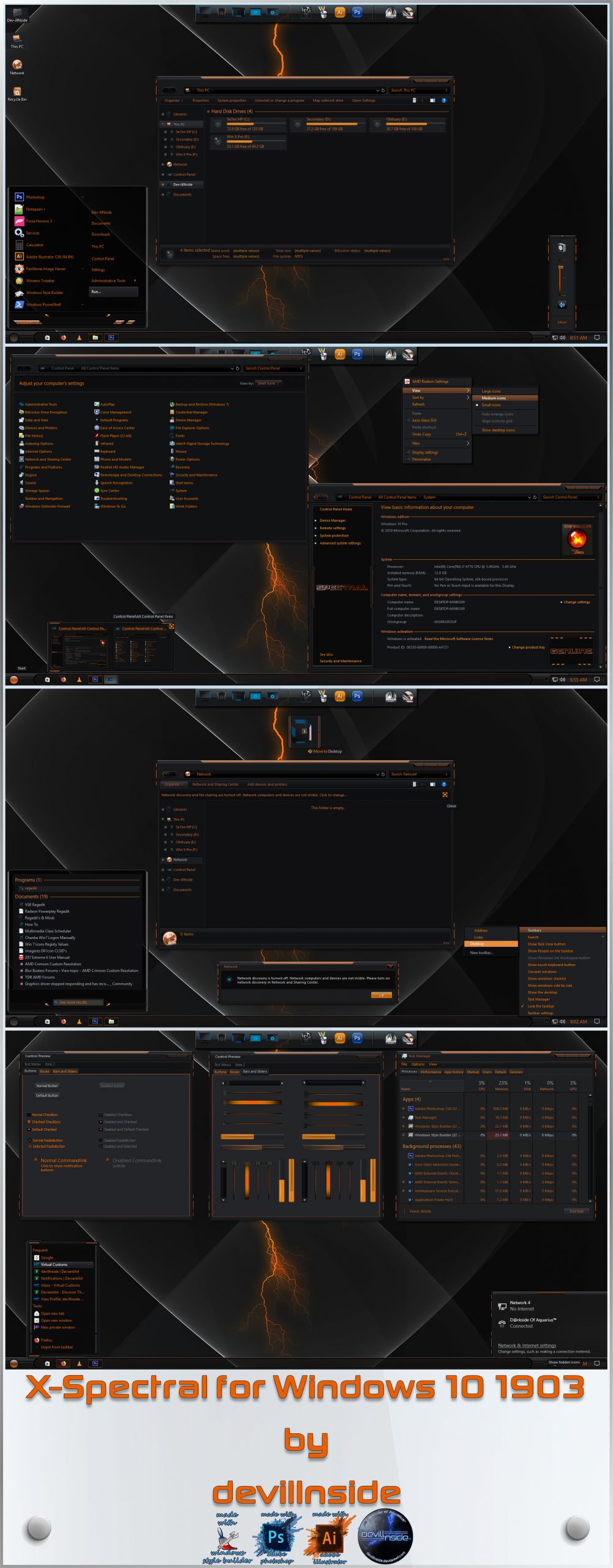 X-Spectral for Windows 10 - Enable Windows Theme Customization