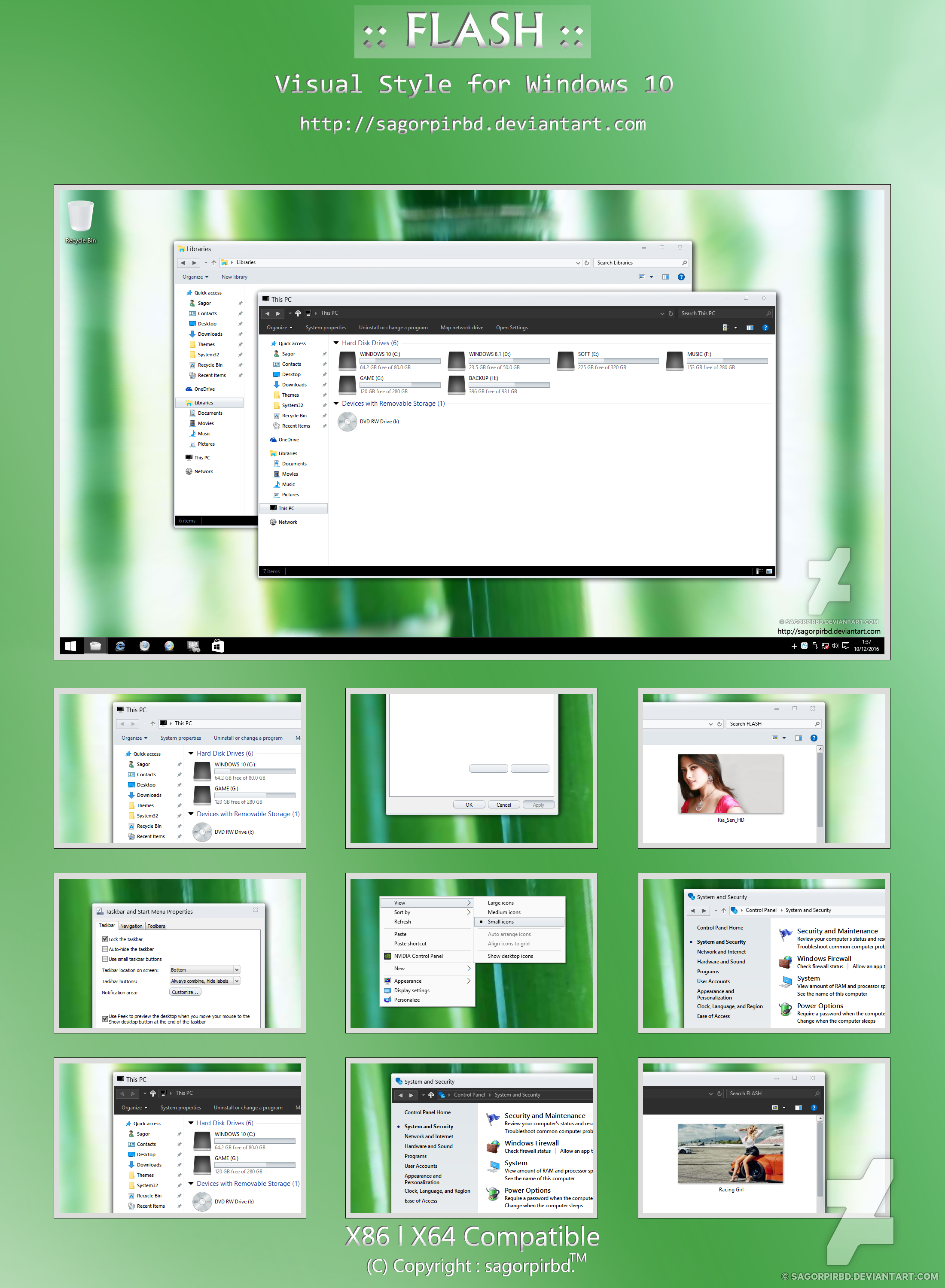 :: FLASH :: for Win 10 Final - UXTheme Patcher