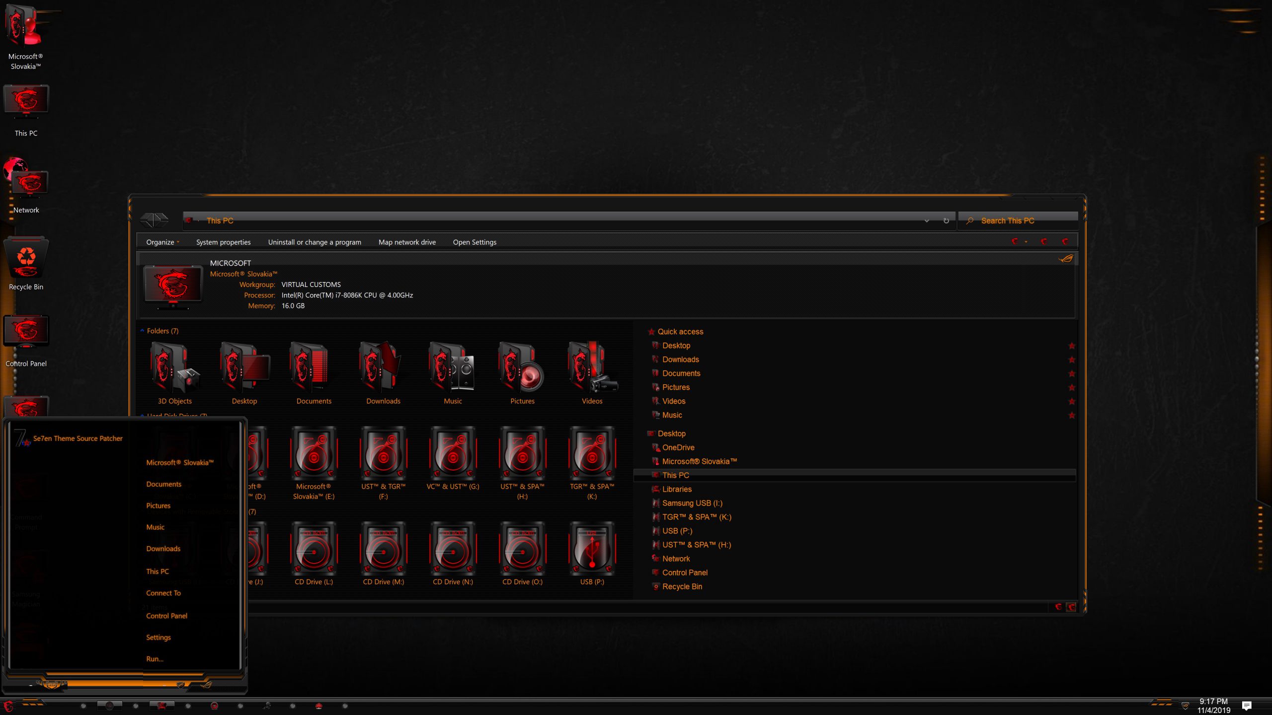 ASUS Orange for Windows 10 - Enable Windows Theme Customization