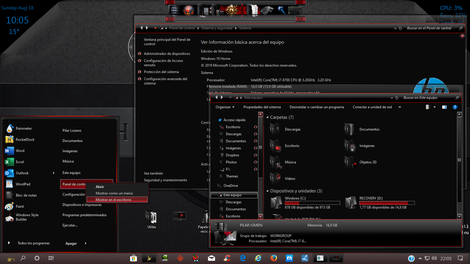 A Touch Of Color Red for Windows 10 - Enable Windows Theme Customization