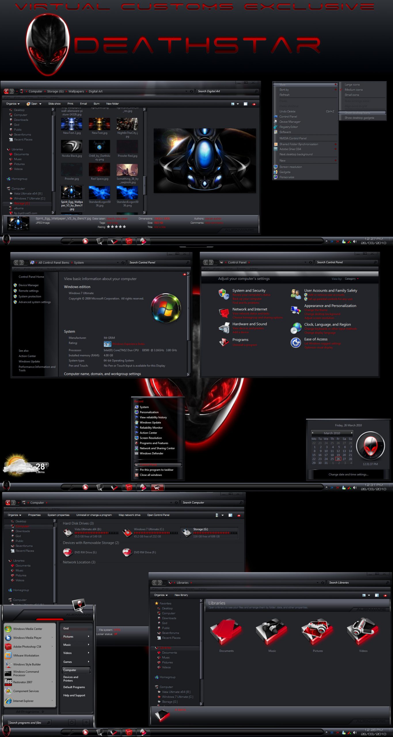 Alienware DeathStar for Windows 10 - Enable Windows Theme Customization
