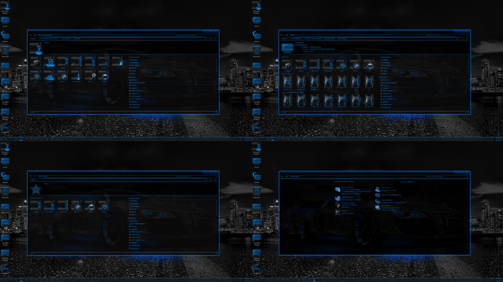 Blue Neon for Windows 10 - Enable Windows Theme Customization