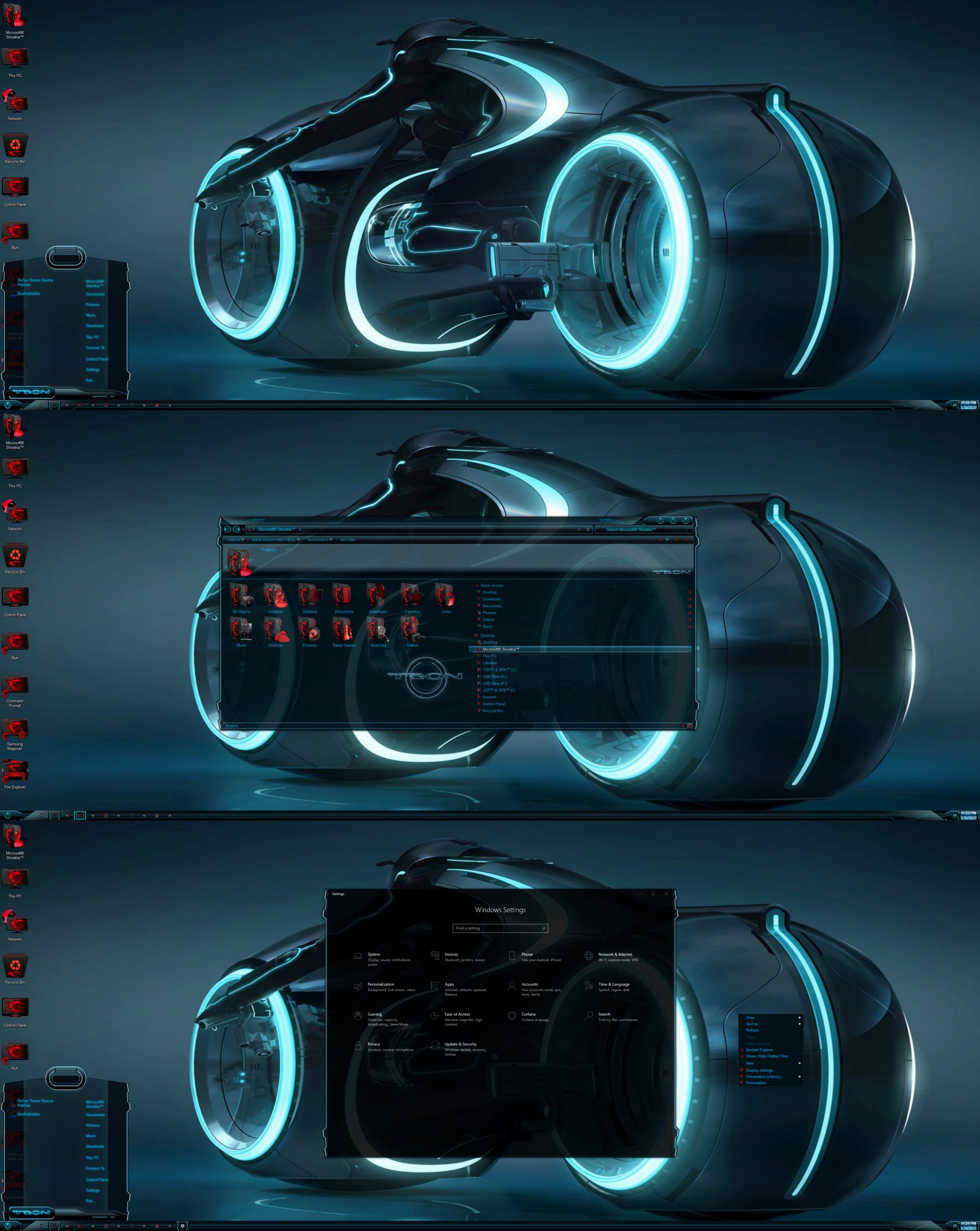 Tron for Windows 10 - Enable Windows Theme Customization