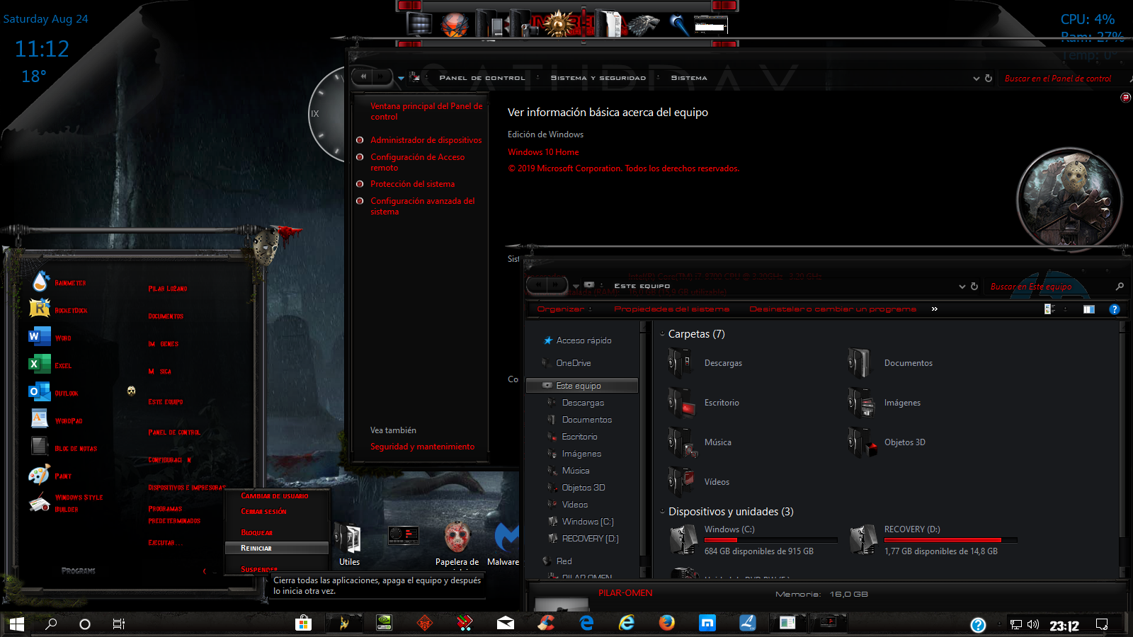 Friday the 13th for Windows 10 - Enable Windows Theme Customization