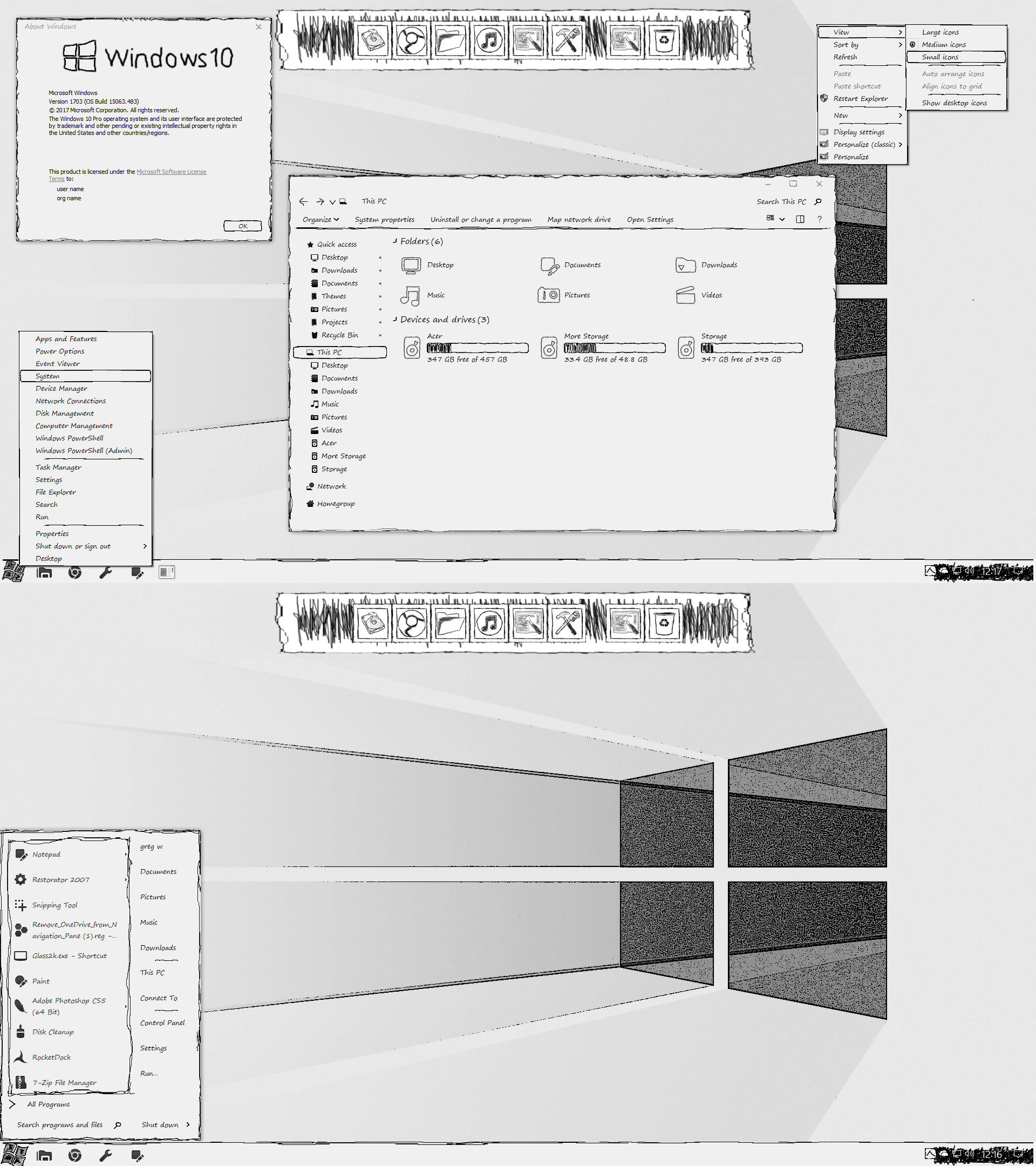 Hand Drawn for Windows 10 - UXTheme Patcher