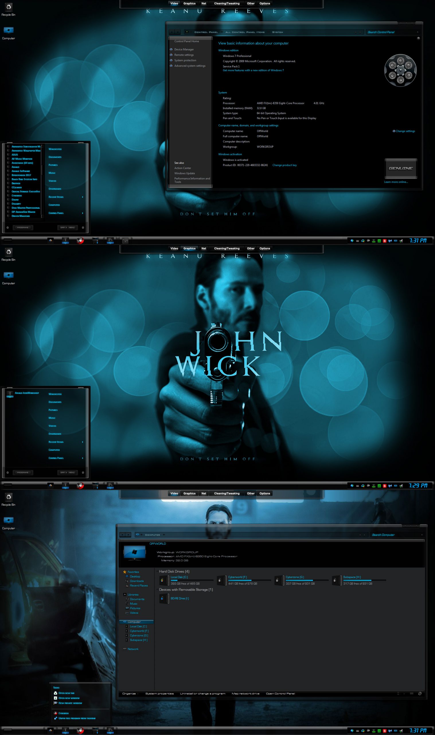 John Wick for Windows 10 - Enable Windows Theme Customization