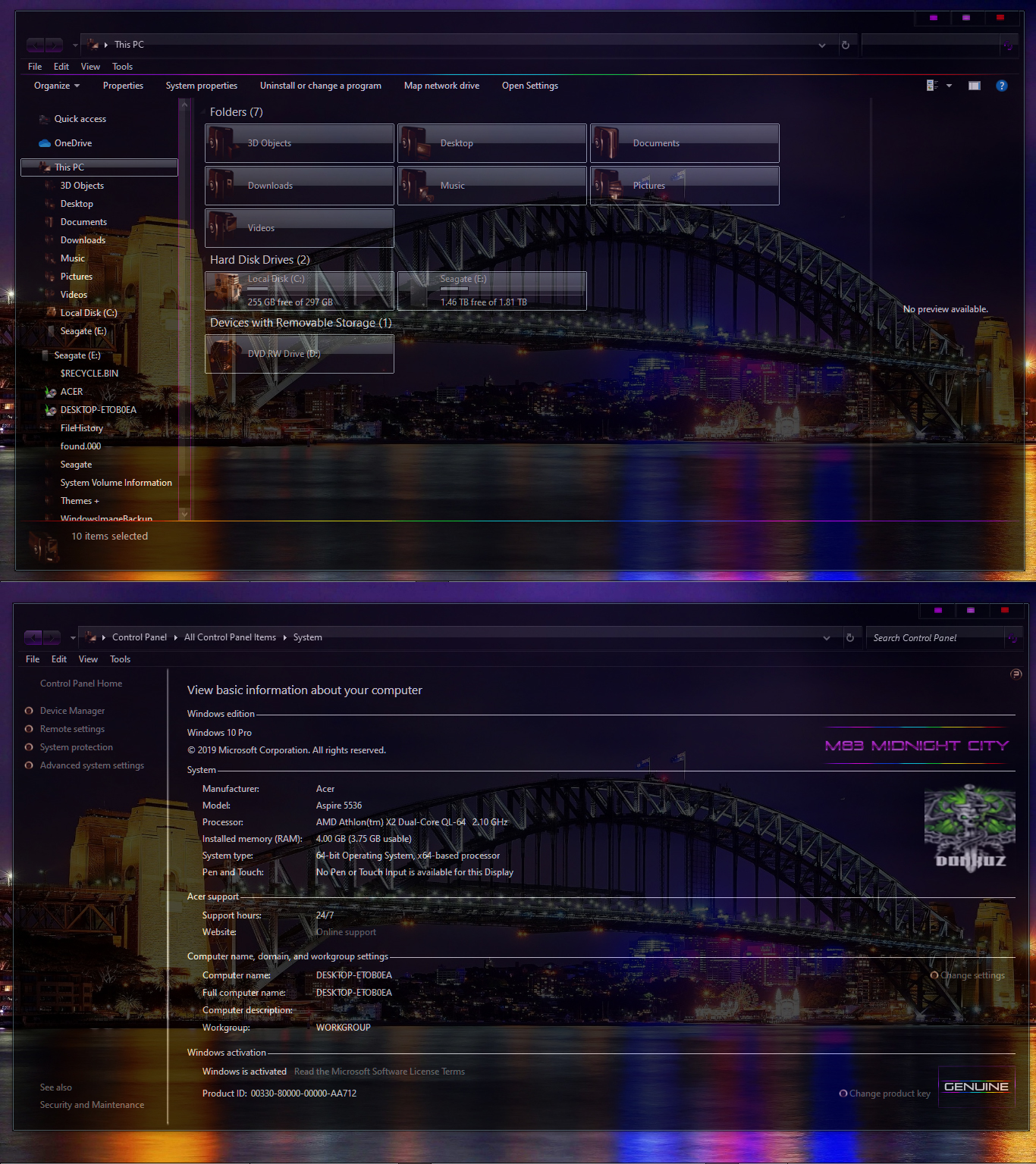 M83 Midnight Citys for Windows 10 - Enable Windows Theme Customization