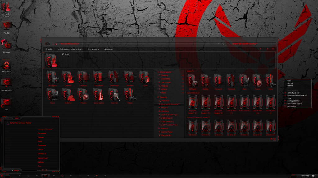 Mulisha Red for Windows 10 - Enable Windows Theme Customization