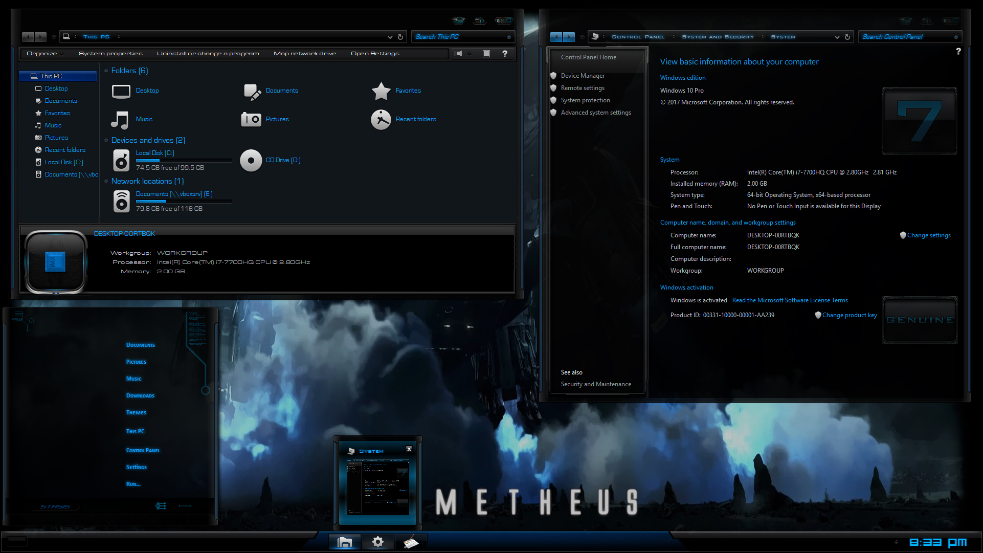 Prometheus REvisioned for Windows 10 - Enable Windows Theme Customization