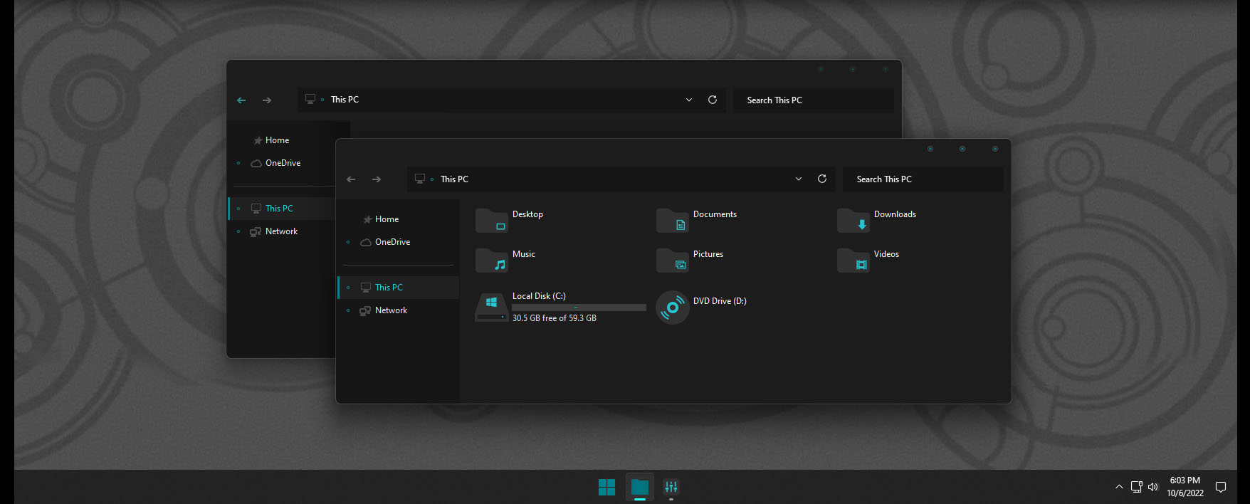 After Dark Cyan V2 Theme For Windows 11 Enable Windows Theme Customization