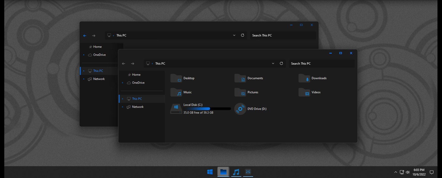 After Dark Blue v3 Theme for Windows 11 – Enable Windows Theme Customization