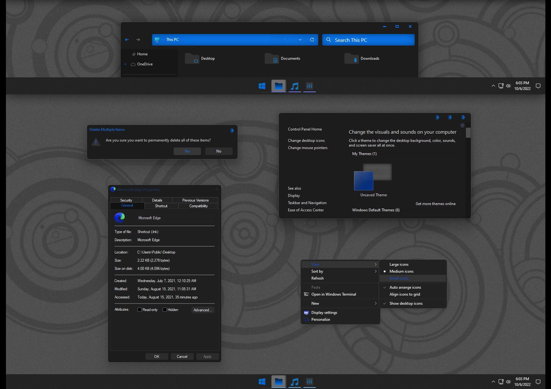 After Dark Blue V4 Theme For Windows 11 Enable Windows Theme Customization