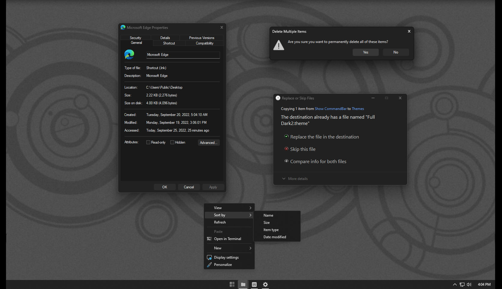 After Dark CC v3 Theme for Windows 11 – Enable Windows Theme Customization