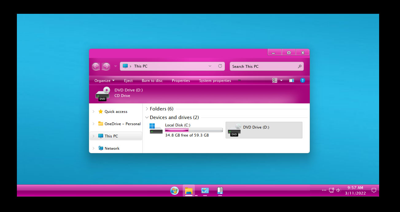 Live Pink Theme for Windows 11 – Enable Windows Theme Customization
