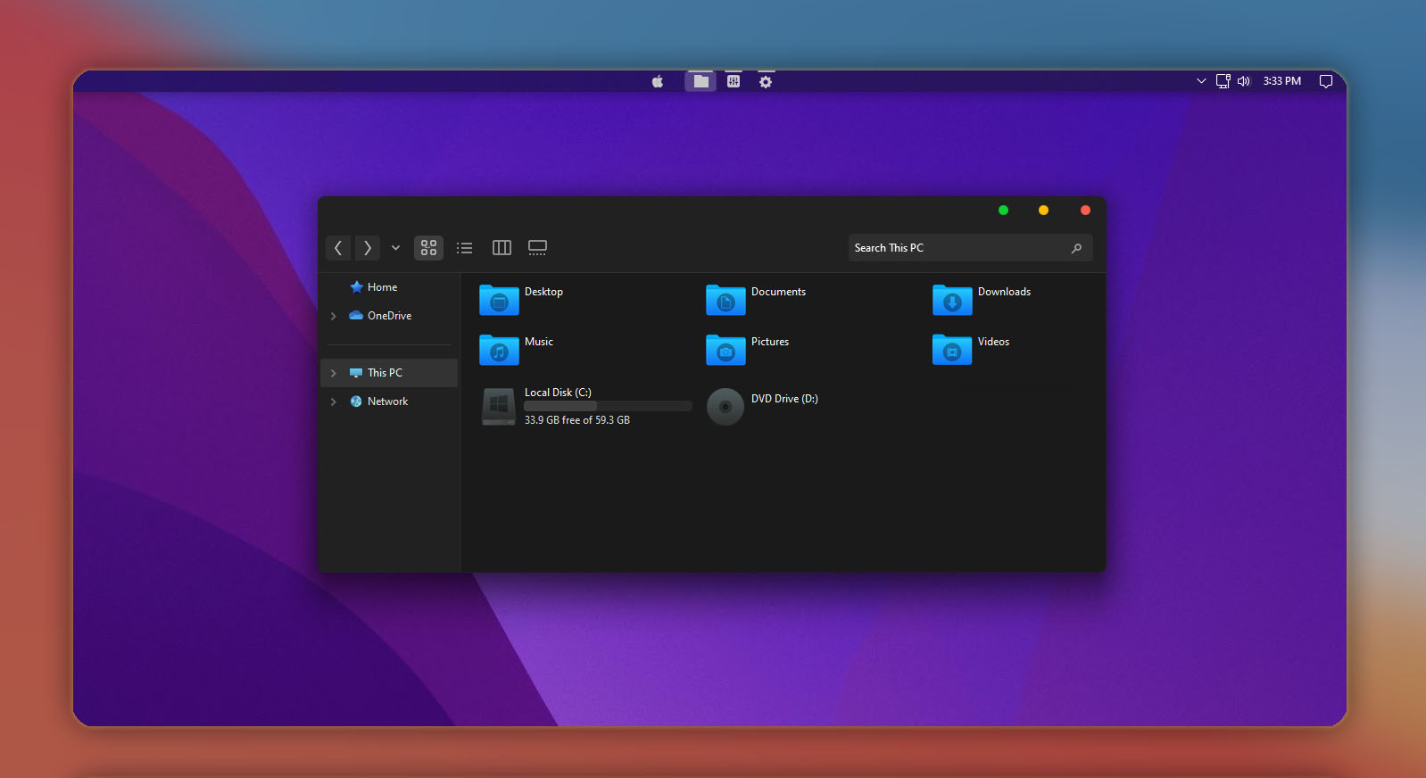 MacOS Monterey Dark v1 Theme for Windows 11 – Enable Windows Theme ...