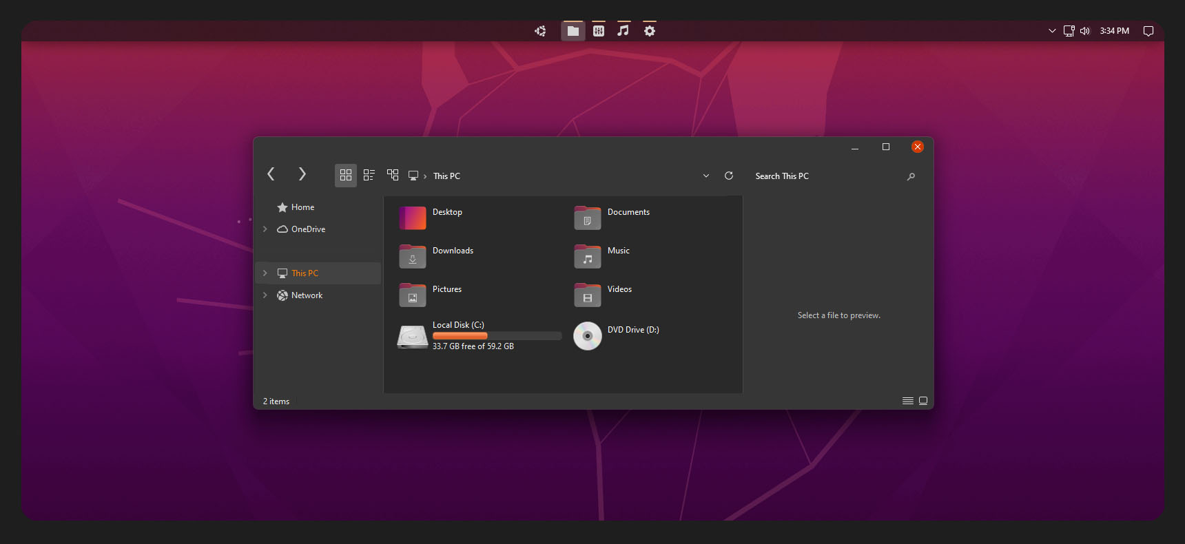 Ubuntu Dark 20.04 Theme for Windows 11 – Enable Windows Theme Customization