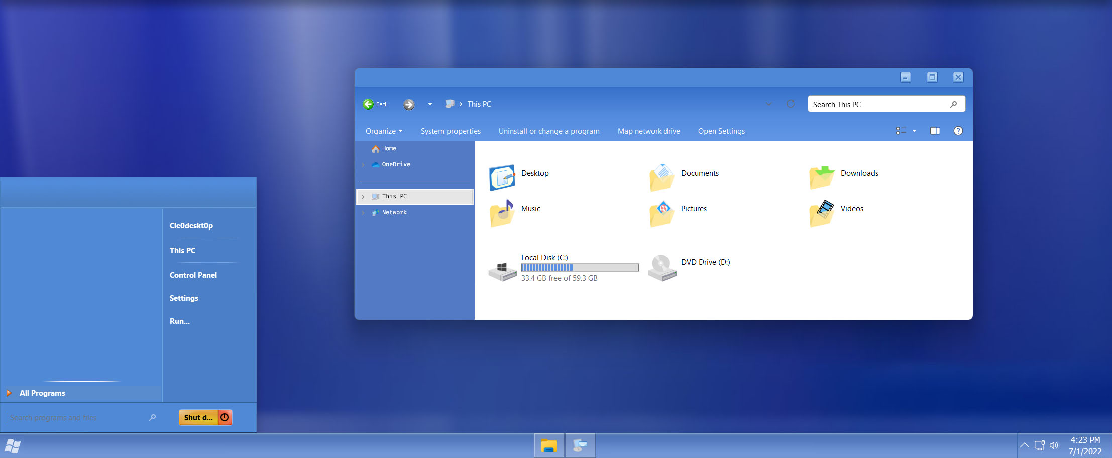 Longhorn Blue V2 Theme For Windows 11 Enable Windows Theme Customization