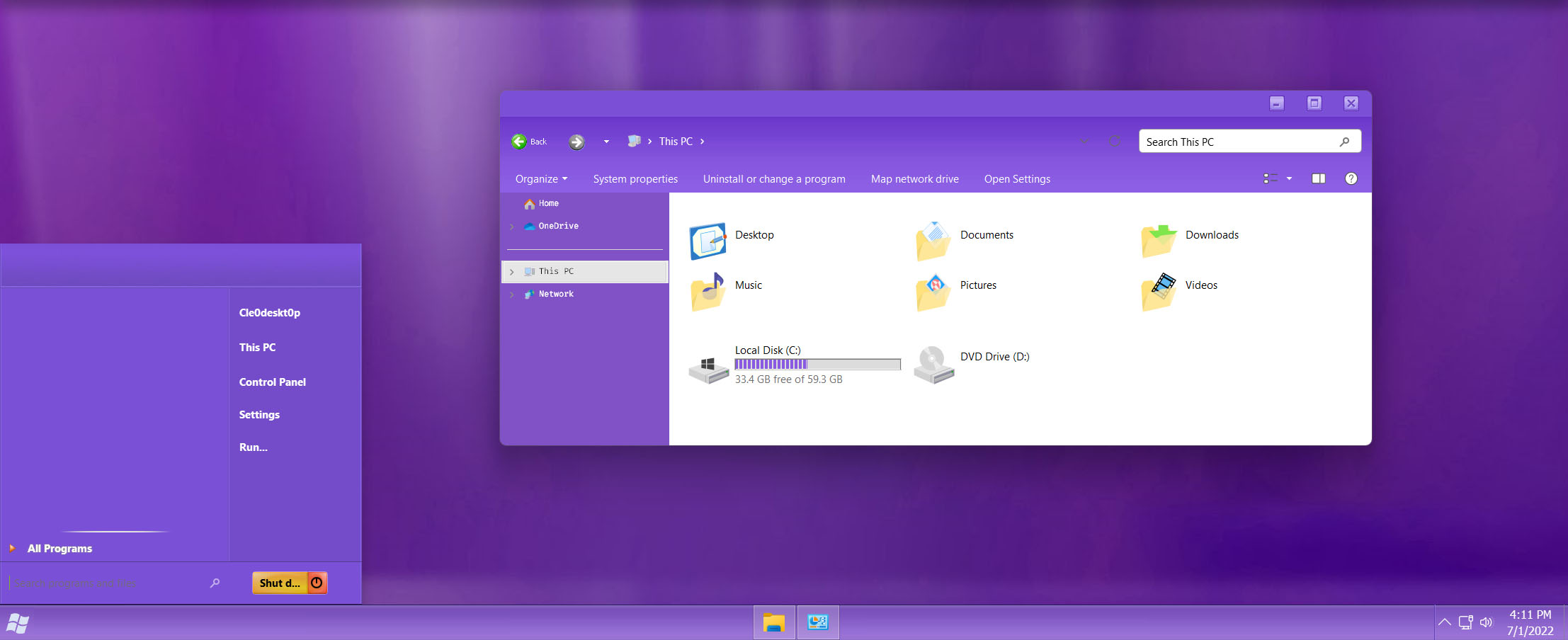 Longhorn Purple v2 Theme for Windows 11 – Enable Windows Theme ...