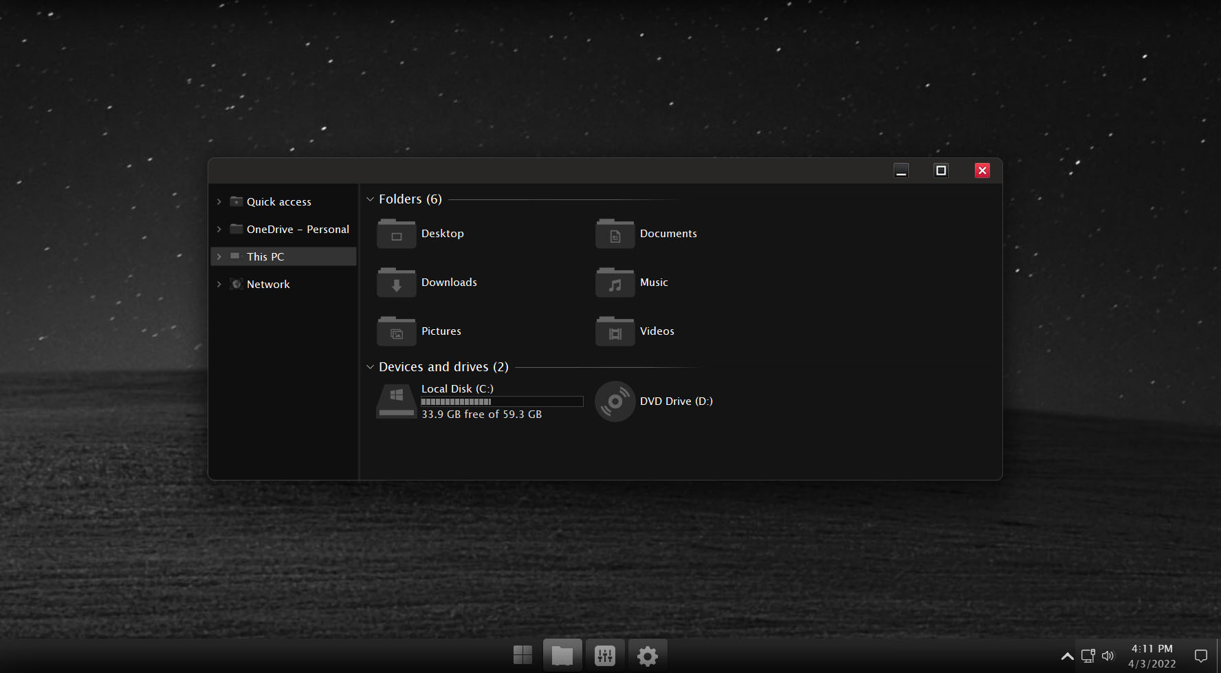 Windows Xp Dark V1 Minimal Theme For Windows 11 Enable Windows Theme Customization