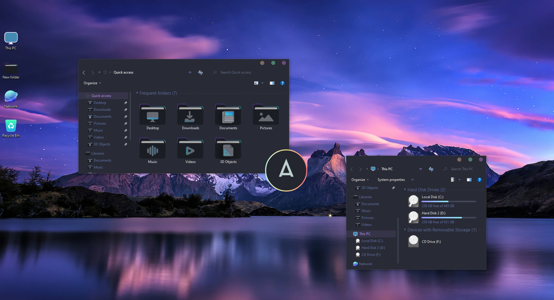 Andromeda Icons Theme - Enable Windows Theme Customization