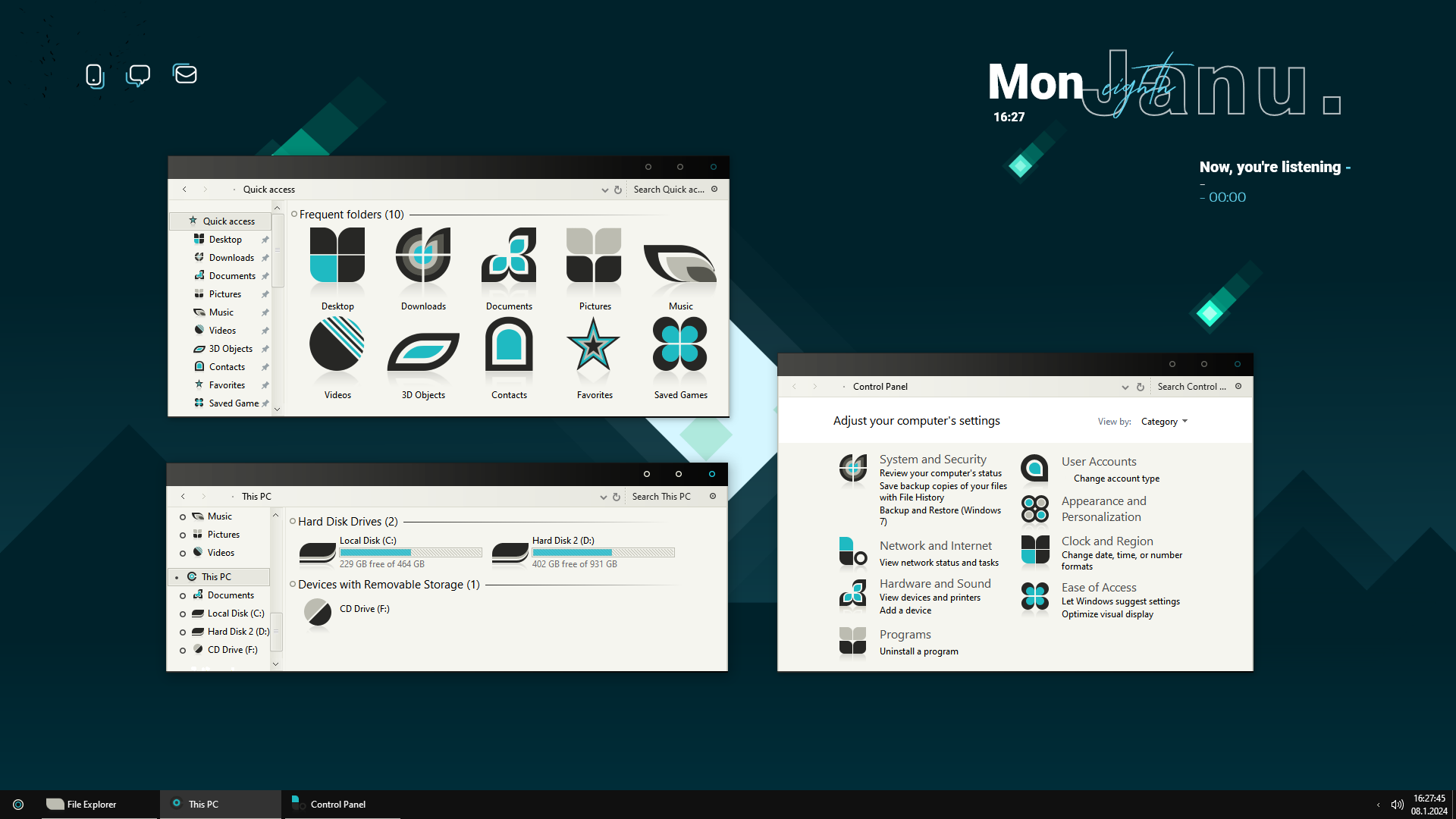 AreaX Tribute Icon Theme for Windows 10 - UXTheme Patcher