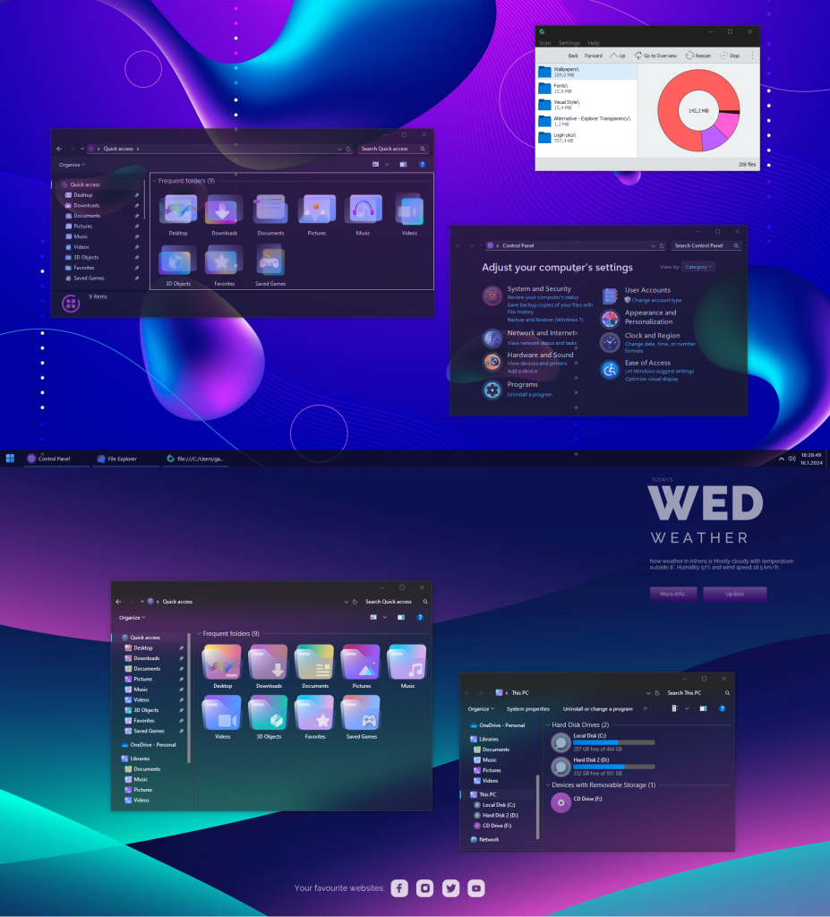 Glassy Icons Themes For Windows 10 Enable Windows Theme Customization