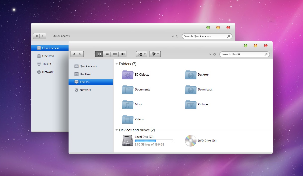 Mac OS X Ultimate Icon Pack for 7TSP – Enable Windows Theme Customization