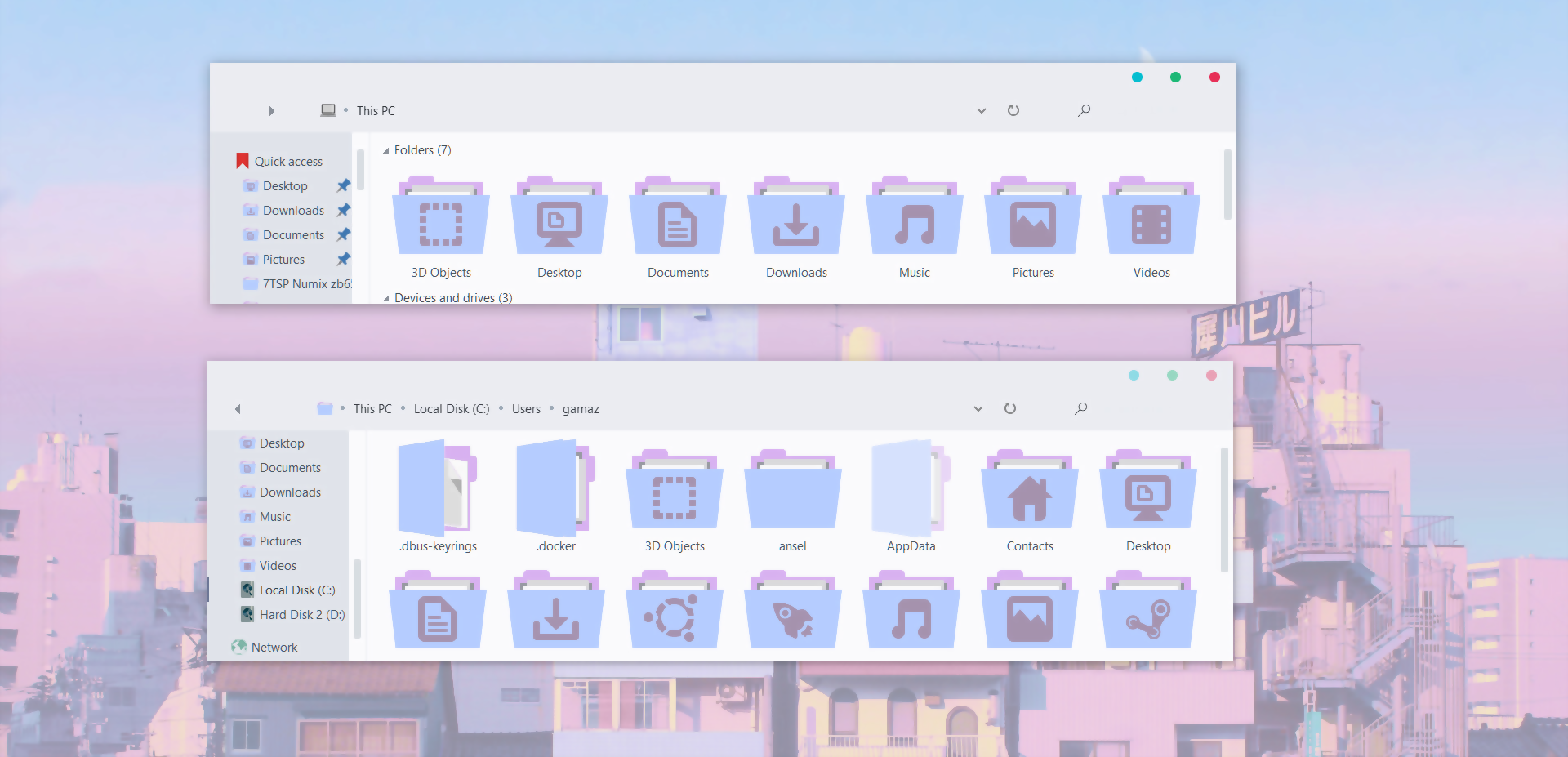 Numix Blueberry Live IconPack 7TSP - Enable Windows Theme Customization