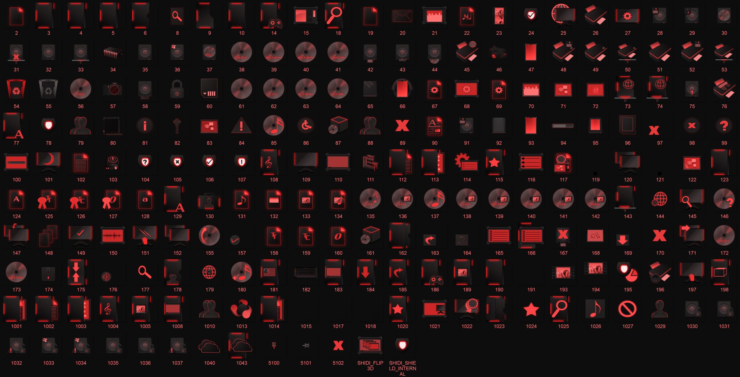 Gen-2 Laser Red v2 IconPack 7TSP – Enable Windows Theme Customization