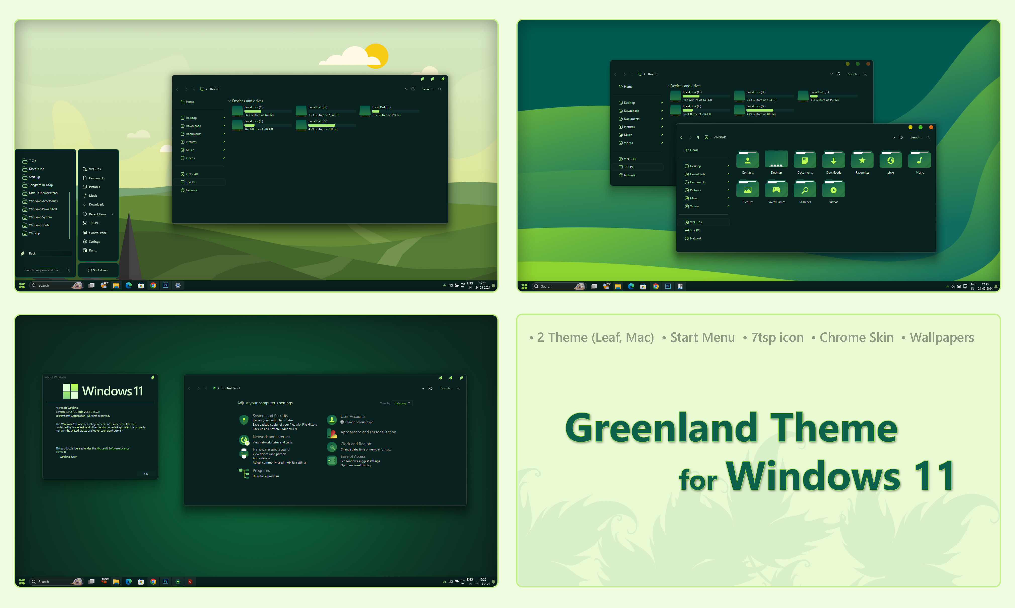 Greenland Theme For Windows 11 Enable Windows Theme Customization