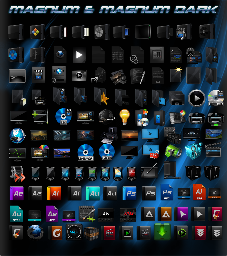 Magnum Dark Iconpack 7tsp Enable Windows Theme Customization