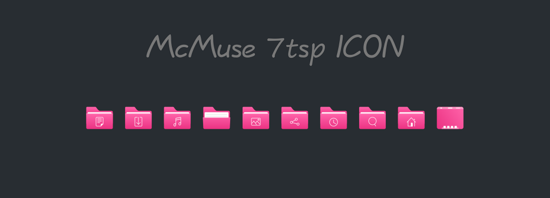 Pink Muse Alt IconPack 7TSP – Enable Windows Theme Customization