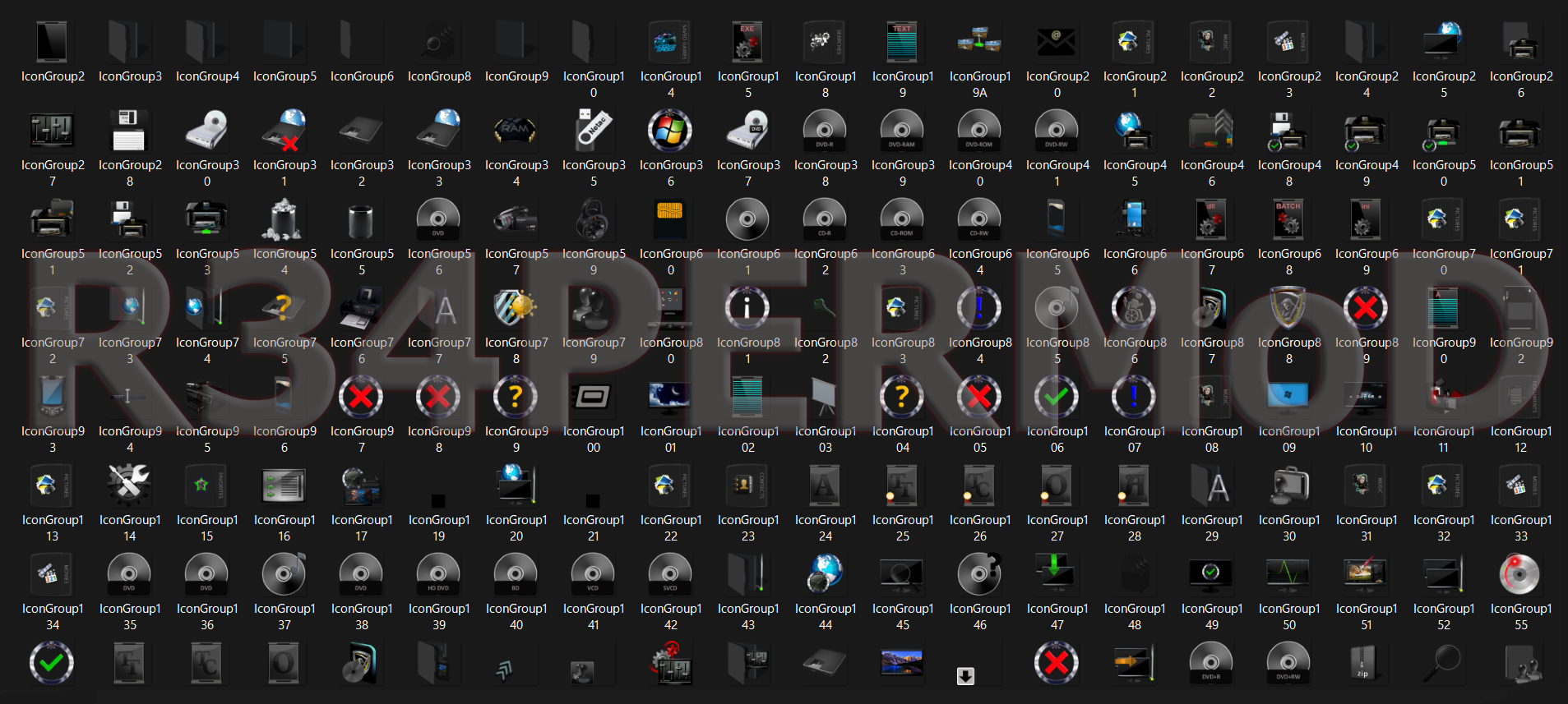 R34P3RMoD IconPack 7TSP – Enable Windows Theme Customization