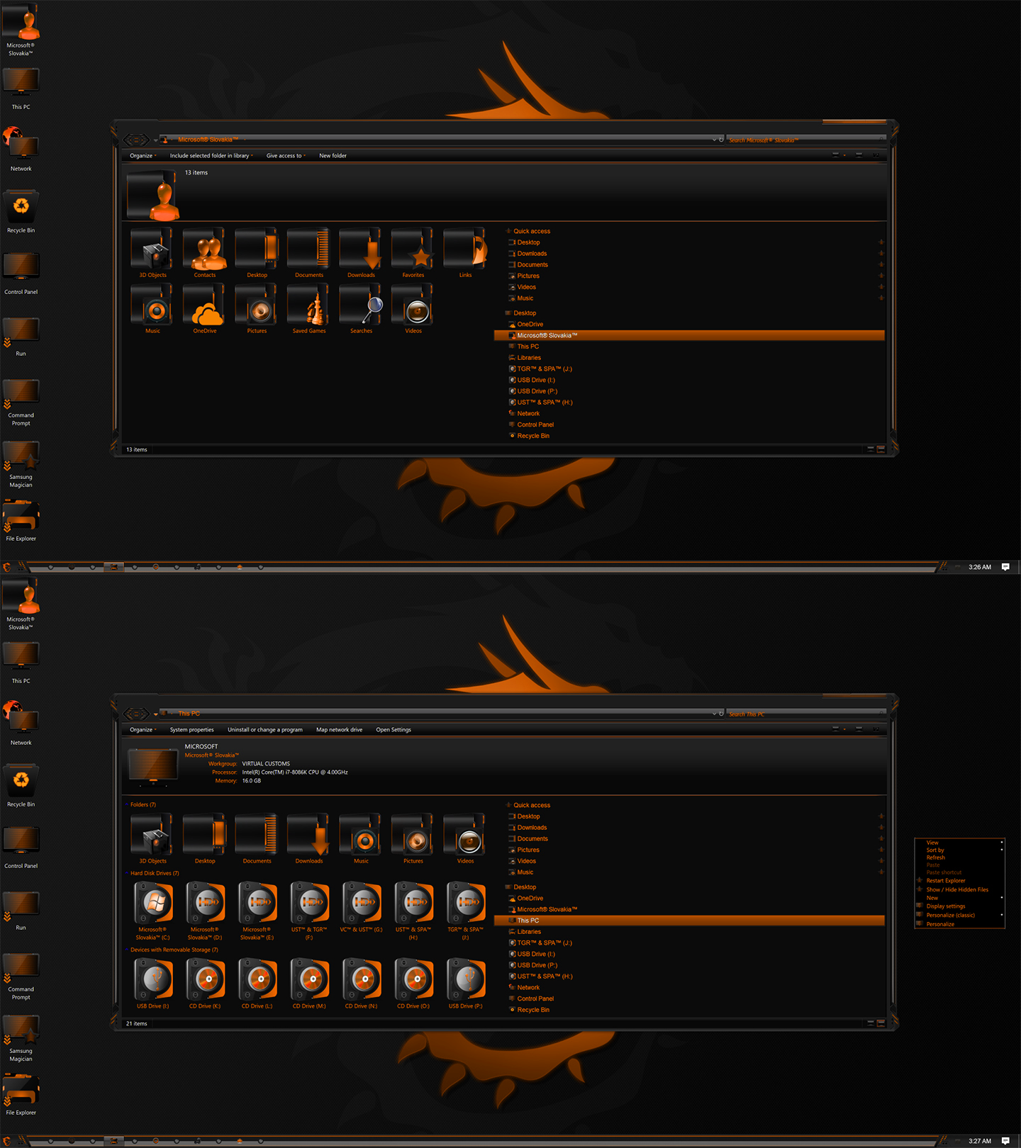 Shadow Digital Launch v2 IconPack 7TSP – Enable Windows Theme Customization