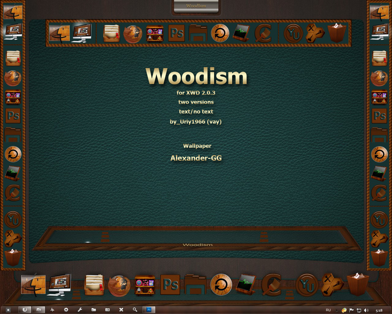 Woodism for Xwidget - Enable Windows Theme Customization