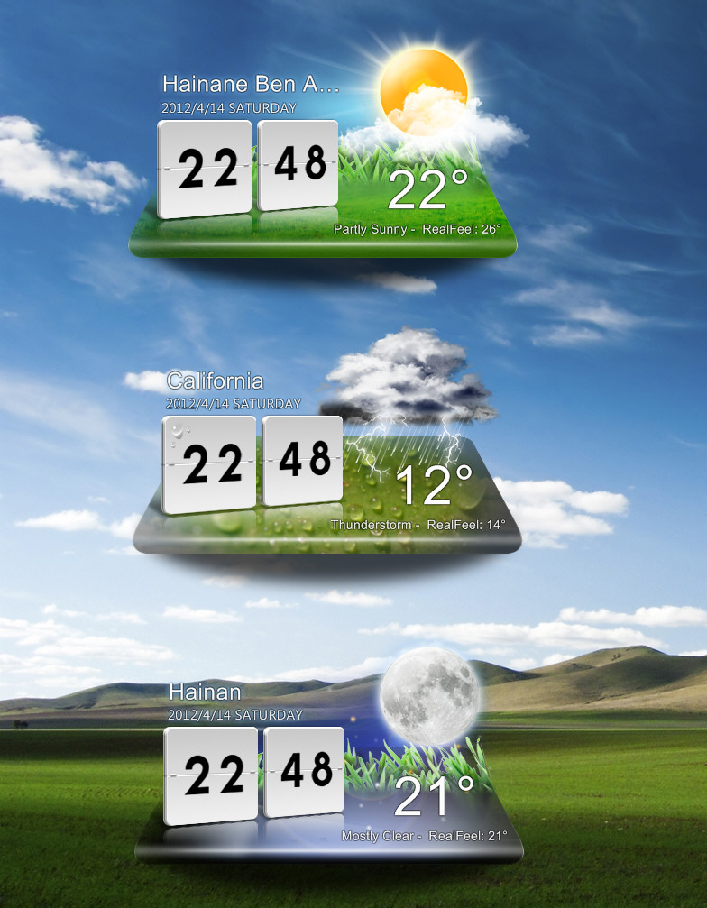 LG Optimus Weather for Xwidget – Enable Windows Theme Customization
