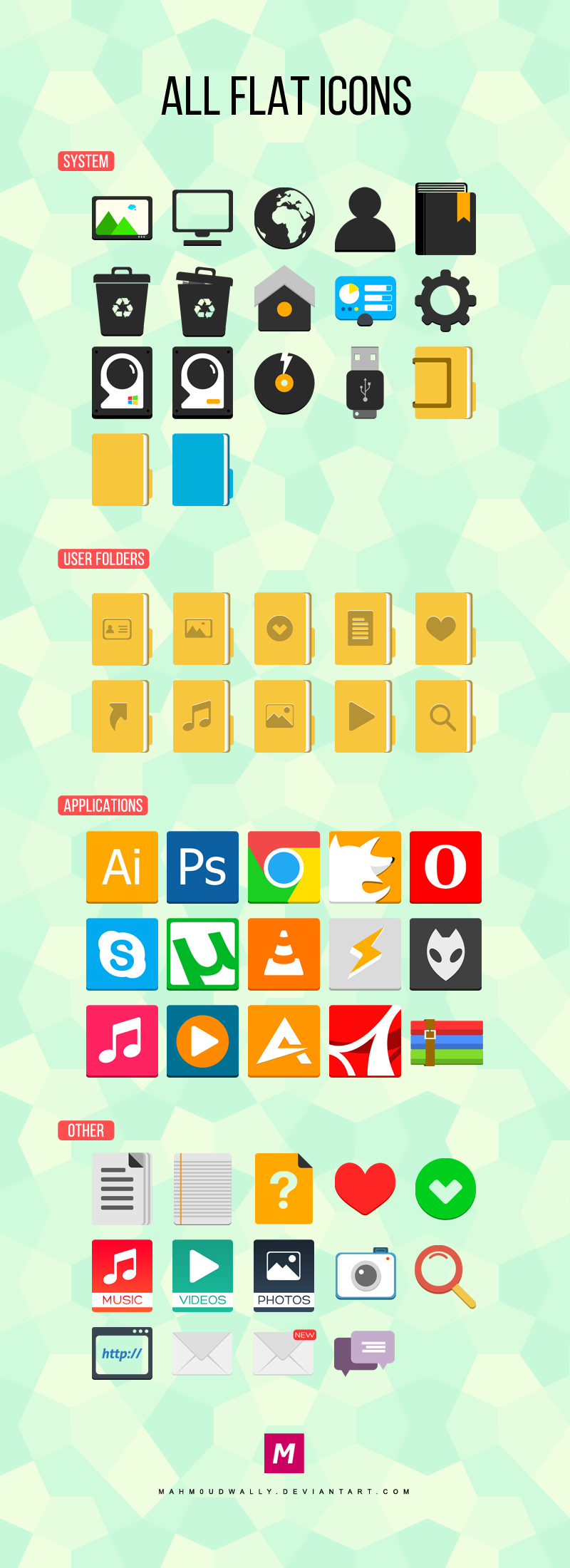 All Flat Icons – Enable Windows Theme Customization