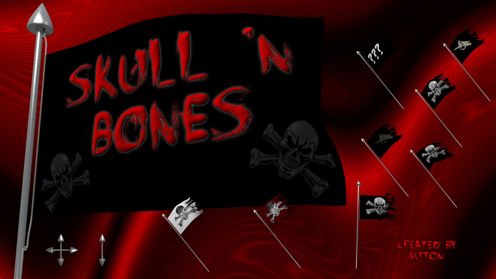 Pirate Flag Skull ‘n Bones For Cursorfx Enable Windows Theme Customization